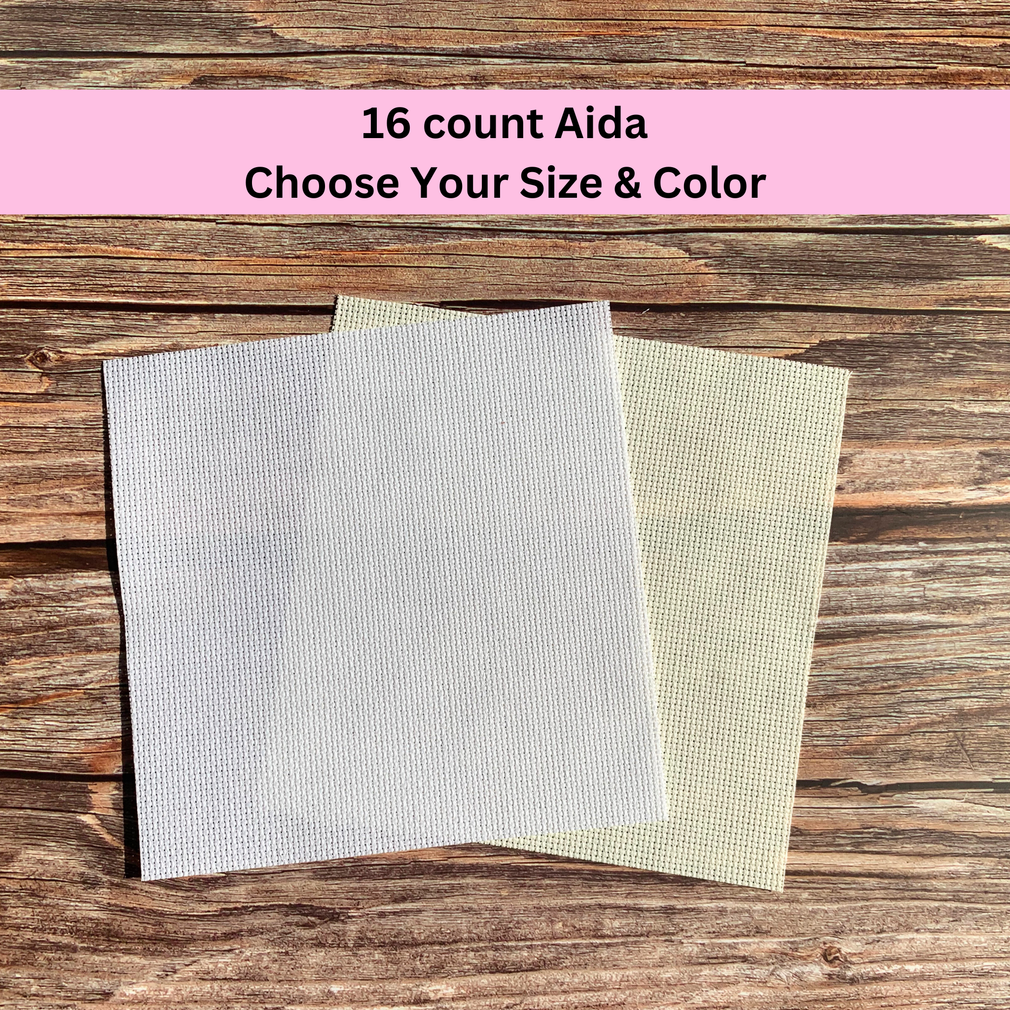 16 Count Aida for Cross Stitch - Multiple Sizes Available – The Knotty ...