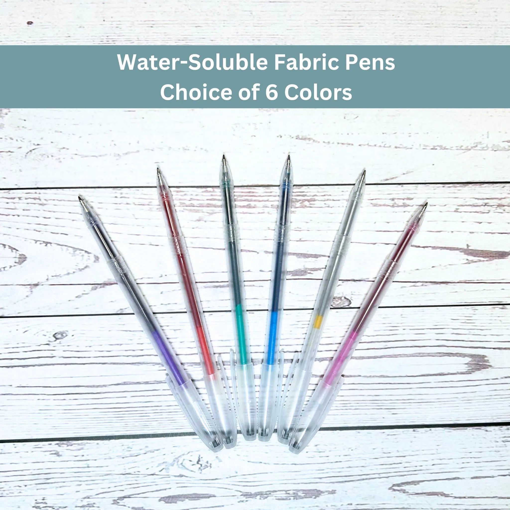 Water-Soluble Fabric Pens - 6 Colors - Cross Stitch Gridding and Tempo ...